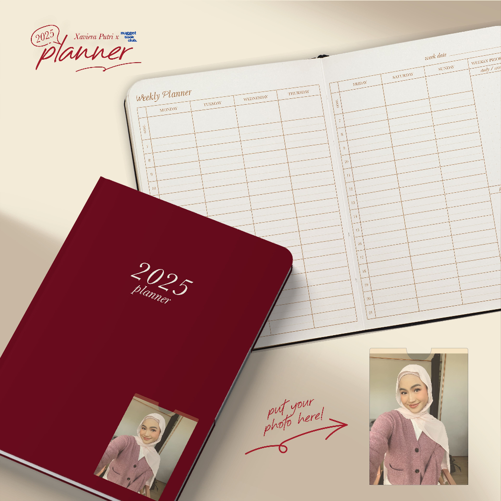 Jual 2025 Planner - Xaviera Putri x Nugget Book Club - Dated Monthly ...