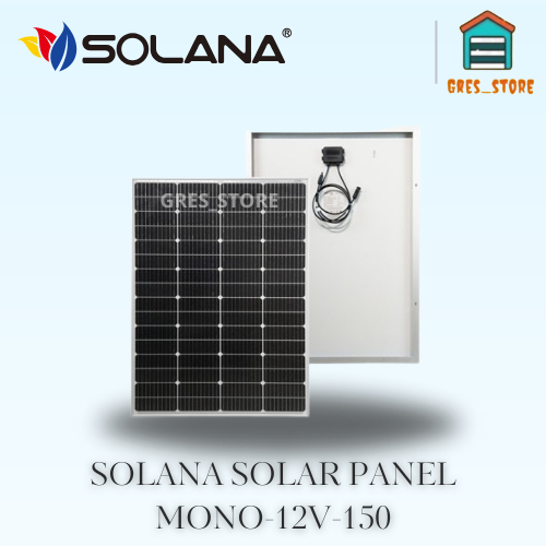 Jual SOLANA MONOCRYSTALLINE SOLAR PANEL - MONO-12V-150 WATT 150WP SOLAR ...