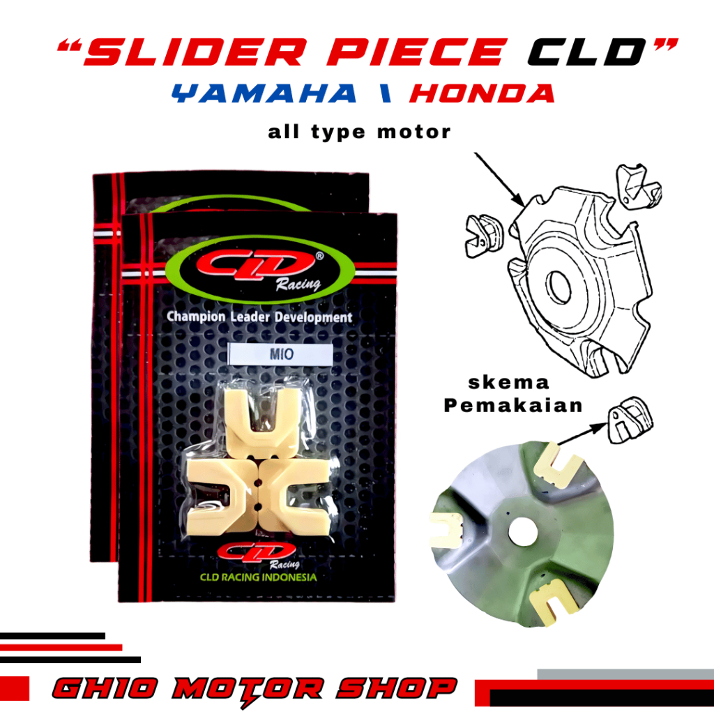 Jual Slider Slide piece Cld Beat Deluxe Genio Scoopy Vario Pcx Vario ...