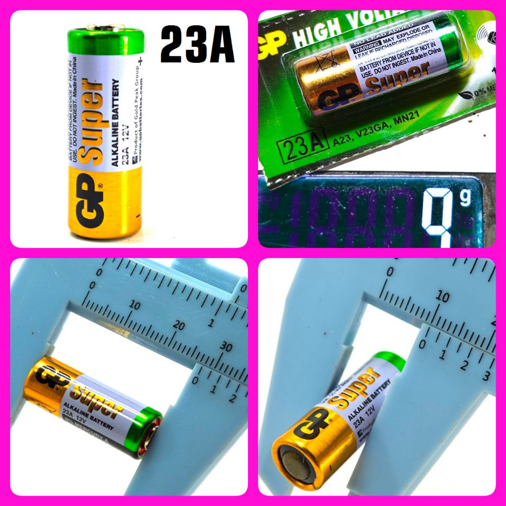 Jual BATERAI 23A ALKALINE SUPER GP 12V 12 VOLT battery batre remot motor mmobil bell bel wireles ...