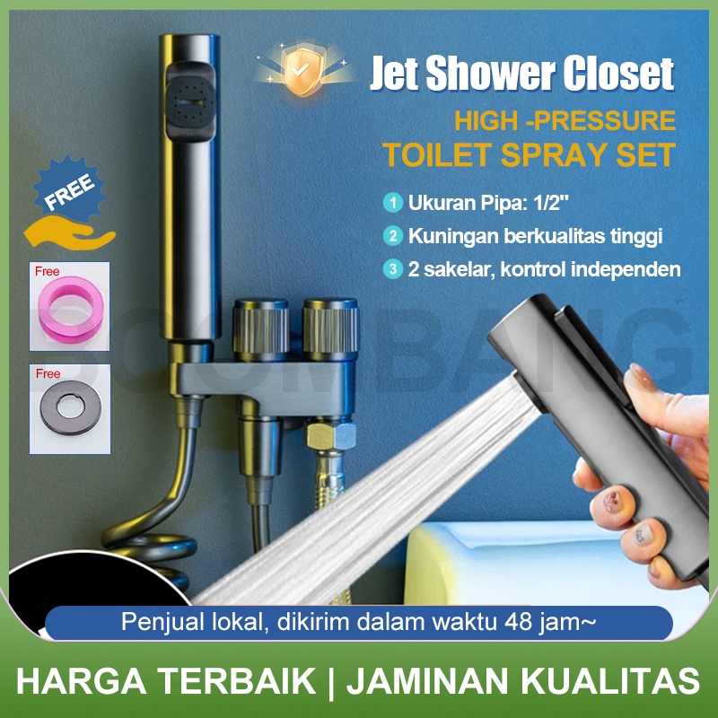 Jual Kran Cabang Dan Jet Shower Closet/Toilet Sprayer Set/Kran Washing ...