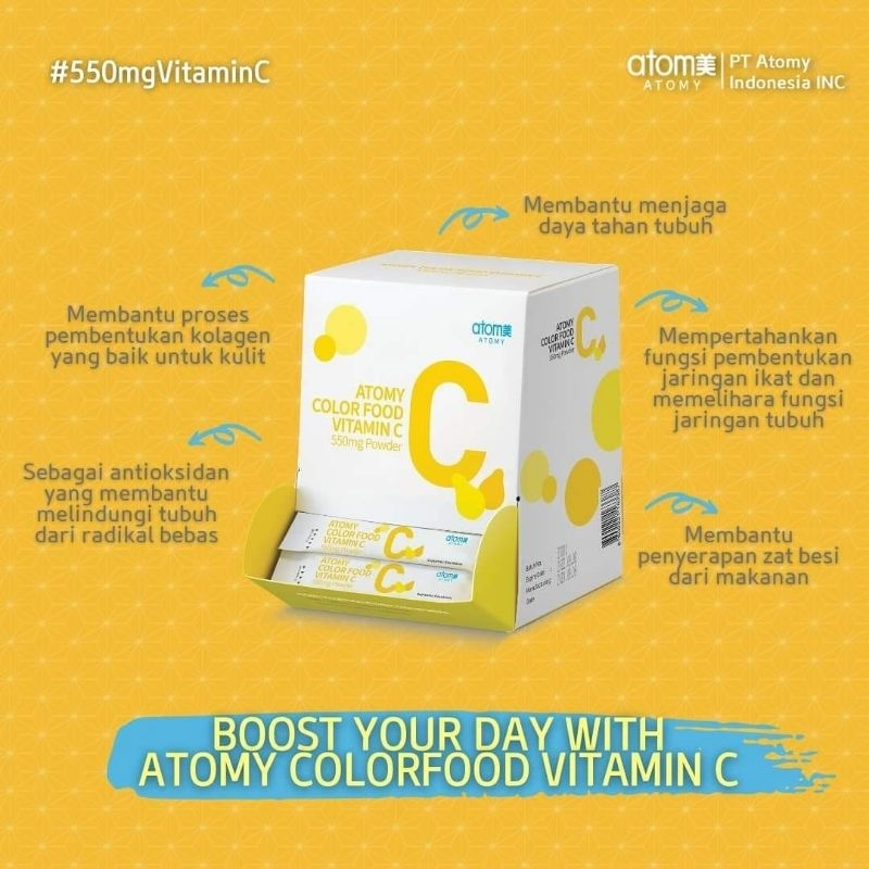 Jual Atomy Colour Food Vitamin C (1 paket isi 3 sachet) | Shopee Indonesia