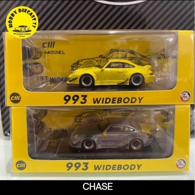 Jual CM Models Porsche RWB 993 widebody Kuning Yellow CHASE + REGULER ...