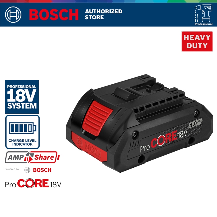 Jual Bosch Battery ProCore Lithium-Ion / Baterai ProCore 18Volt 4.0Ah GBA | Shopee Indonesia