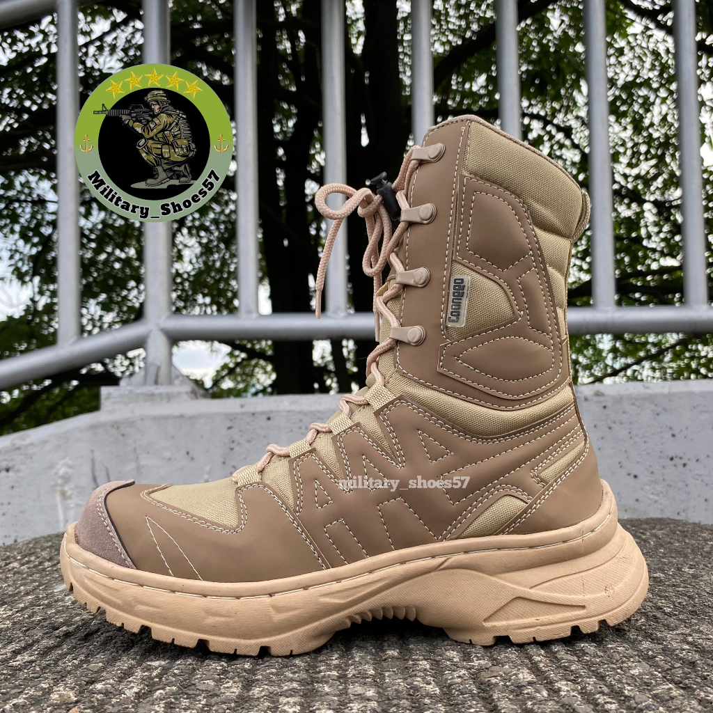 Jual sepatu Pdl gurun pol pp tactical tni safety boots ujung besi high ...