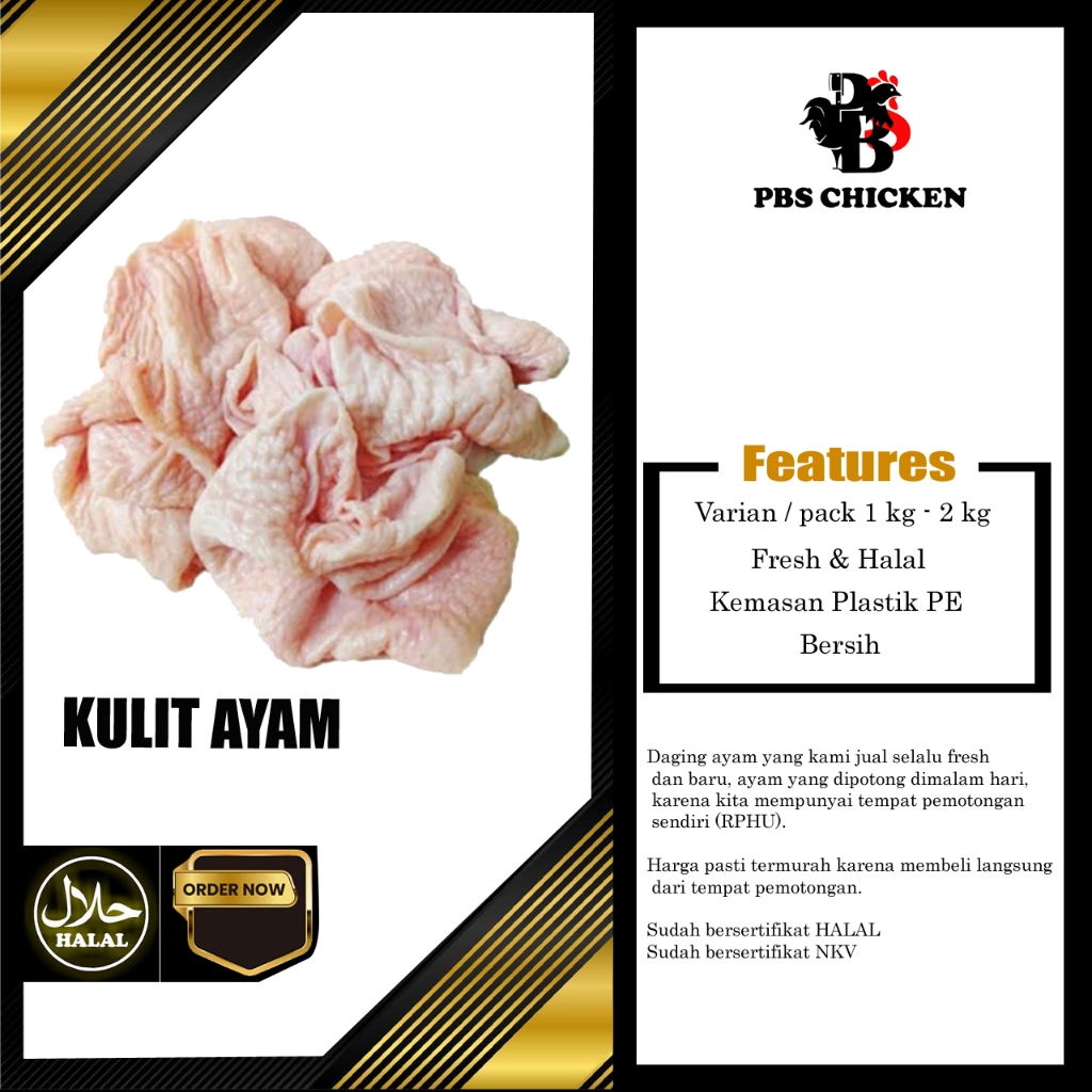 Jual KULIT AYAM FRESH MURAH ( Kulit Dada & Paha ) | Shopee Indonesia