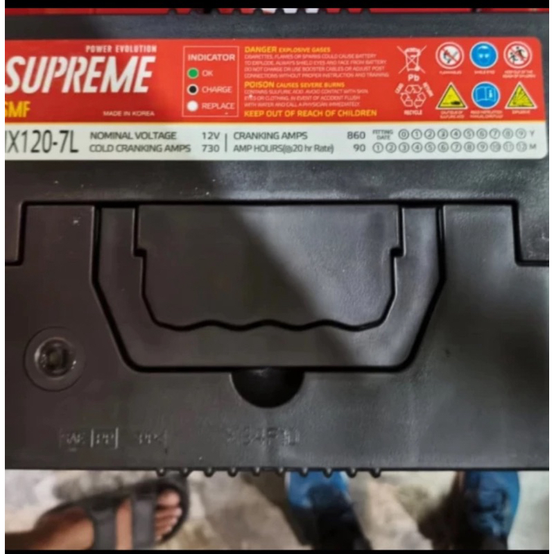 Jual Aki Kering Mobil Supreme 105D31L NX120-7L 12V 90Ah Pajero Sport | Shopee Indonesia