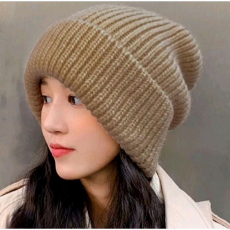 Jual Kupluk Rajut Fuji Doubel/bolak balik Dewasa Musim Dingin Tebal ...