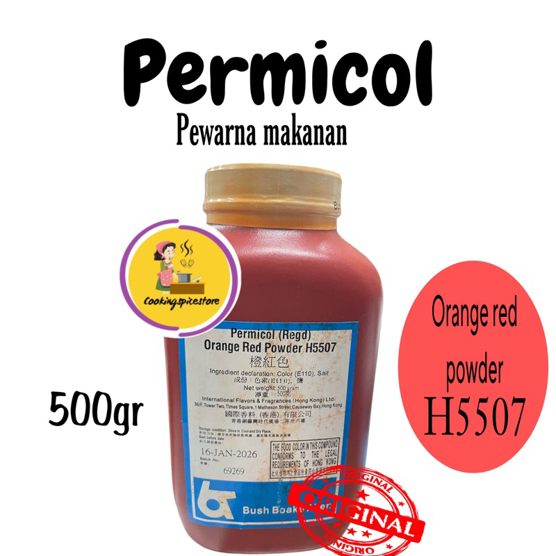 Jual Permicol Red Orange (H5507) Pewarna makanan | Shopee Indonesia