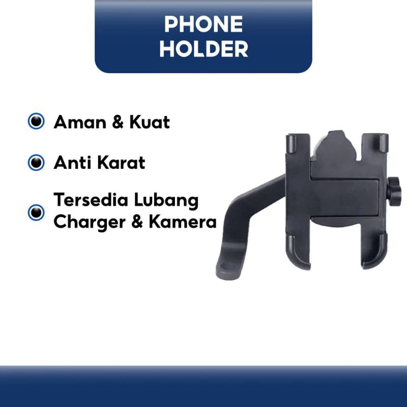 Jual Stand Holder HP Besi/Holder HP Motor Spion Bahan Besi/Motorcycle Holder | Shopee Indonesia