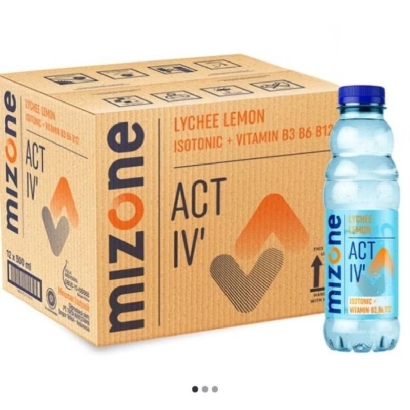 Jual MIZONE lychee lemon isotonic ukuran 500ml 1 dus isi 12 pcs ...