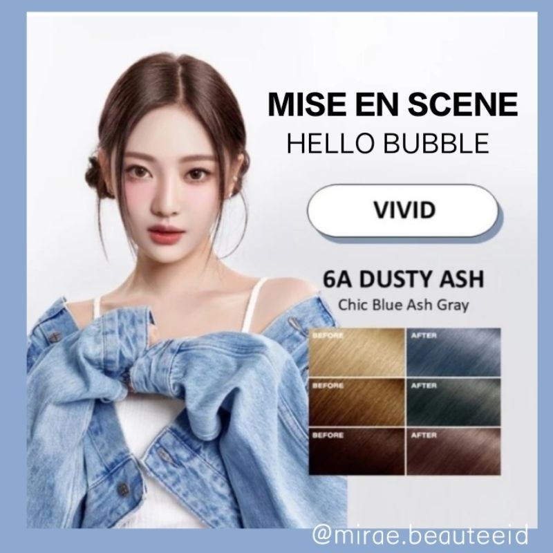 Jual MISE EN SCENE HELLO BUBBLE X AESPA Hair Coloring - DUSTY ASH ...