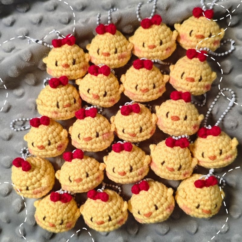 Jual GANTUNGAN KUNCI TAS RAJUT KEYCHAIN MINI AMIGURUMI AYAM, CAPYBARA ...