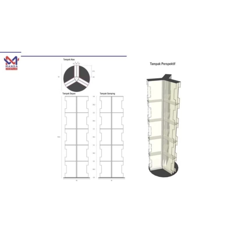 Jual akrilik display brosur A4/tempat brosur | Shopee Indonesia