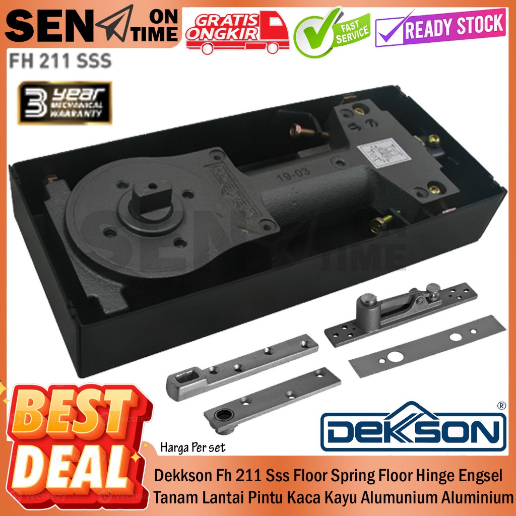 Jual Dekkson Fh 211 Sss Floor Spring Floor Hinge Engsel Tanam Lantai Pintu Kaca Kayu Alumunium ...