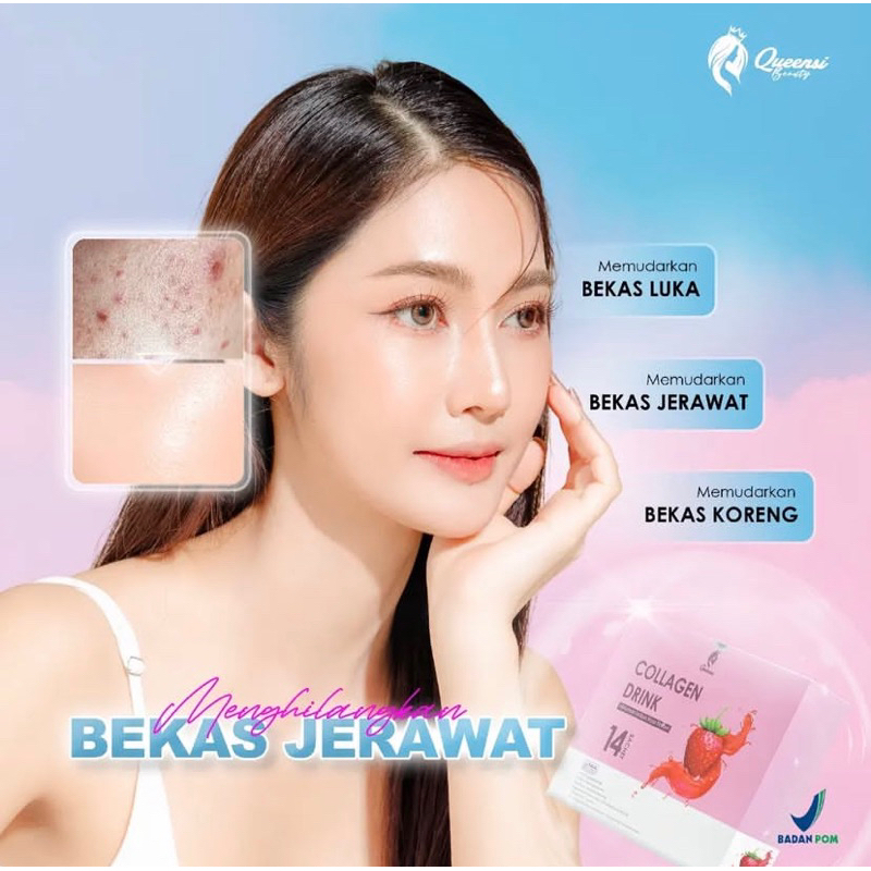 Jual Queensi Collagen Drink Queensi (isi 14 sacet) | Shopee Indonesia