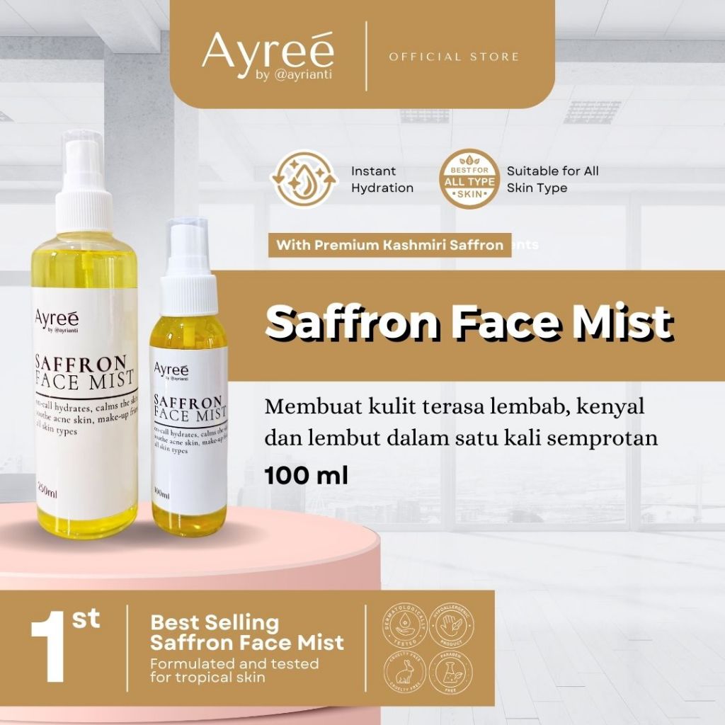 Jual Ayree Saffron Face Mist 100mL (Sebelumnya Safwa Saffron mist atau ...