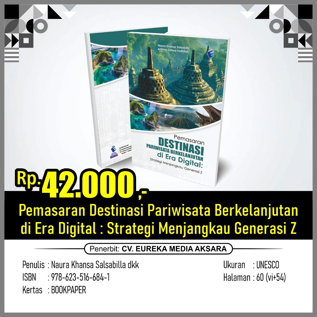 Jual Pemasaran Destinasi Pariwisata Berkelanjutan di Era Digital : Strategi Menjangkau Generasi ...