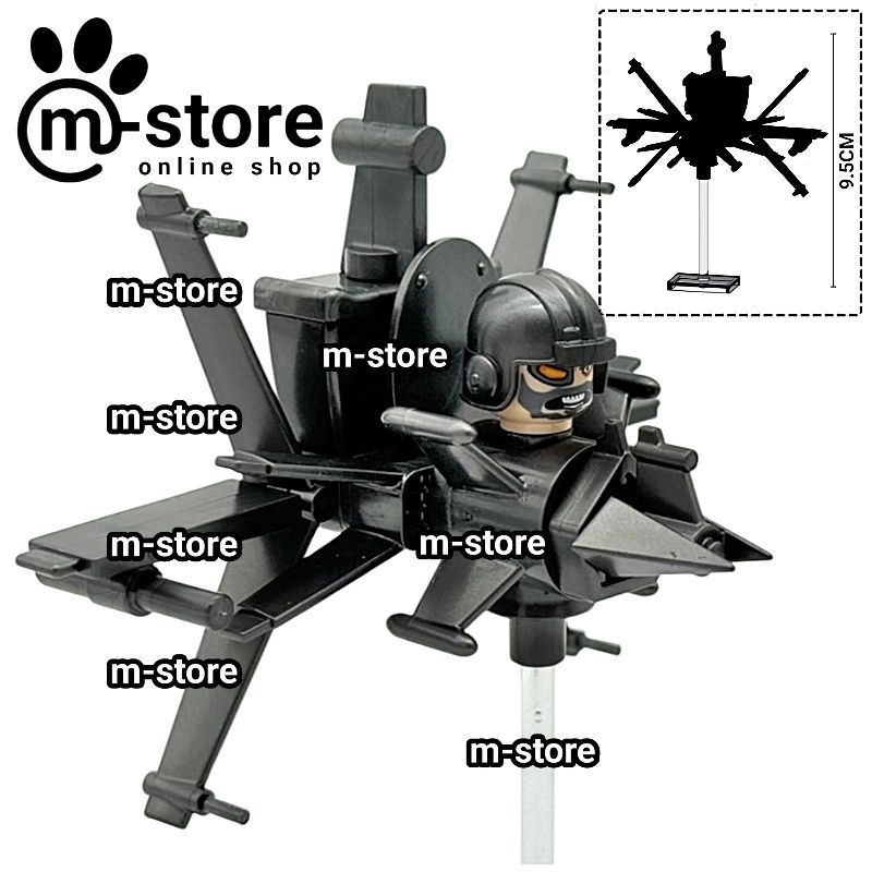 Jual brick skibidi toilet interceptor astro toilet mini toy figure ...