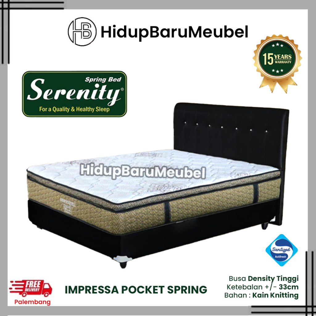 Jual Matras Springbed Elite Serenity Impressa Pocket Spring / Kasur ...