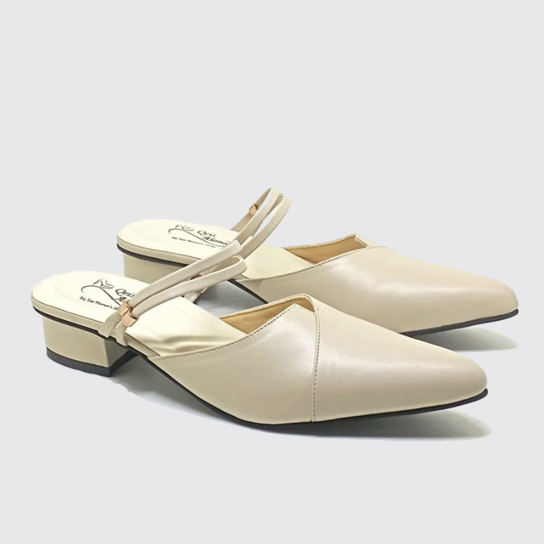 Jual Mules shoes ukuran 40-45 besar Sepatu sandal heels bustong tali ...