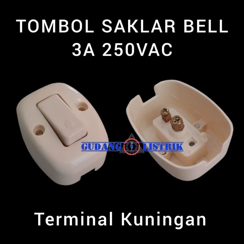 Jual Saklar Switch Door Bell Tombol Bell Pintu Jadul Outbow Timbul Body ...