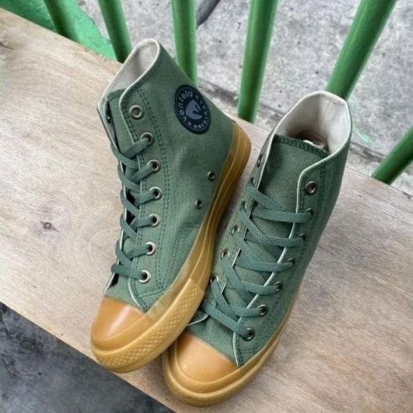 Jual Sepatu Ventela BTS high army green | Shopee Indonesia