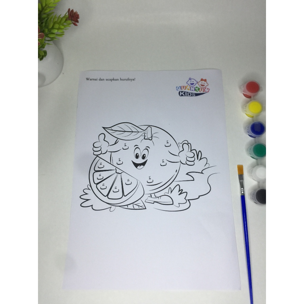 Jual Mewarnai Huruf Hijaiyah, Colloring Hijaiyah Anak, Lembar Kerja ...
