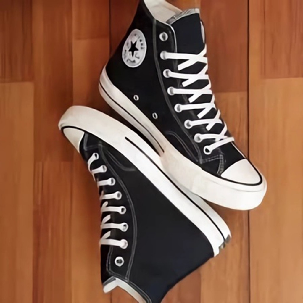 Jual Sepatu Sekolah Converse All Star Hitam Putih | Shopee Indonesia
