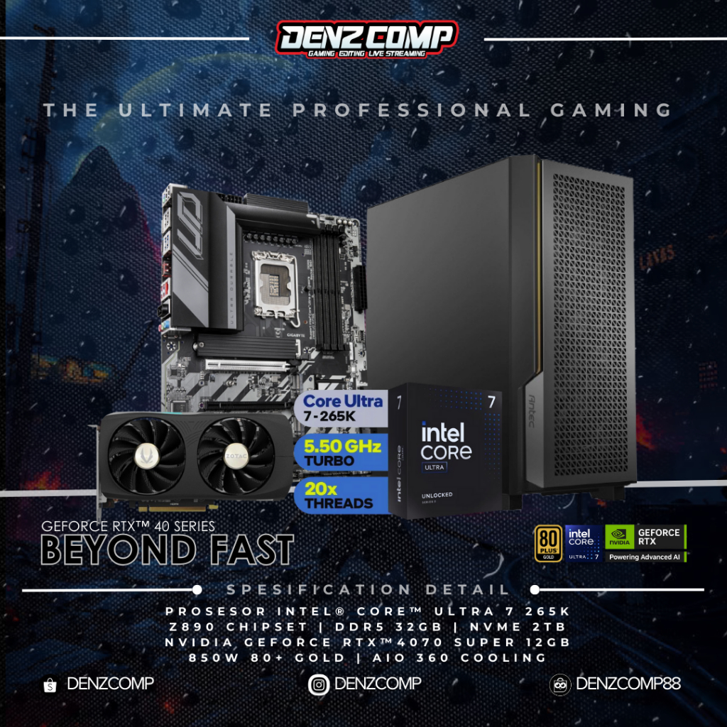 Jual PC GAMING - Intel Core Ultra 7 265K | RTX 4070 Super 12GB | DDR5 ...