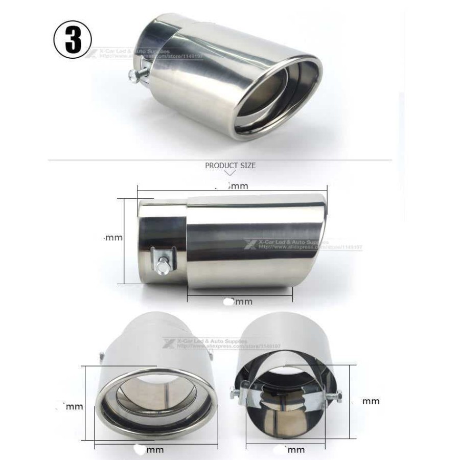 Jual Muffler Ujung Kenalpot Stanlise Mobil SPIN | Shopee Indonesia