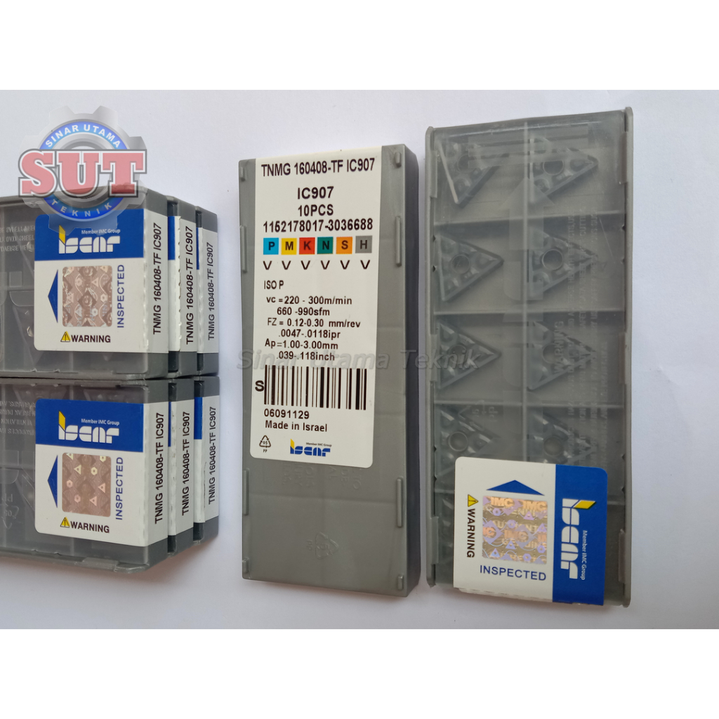 Jual TNMG 160408-TF IC907/IC908 ISCAR Insert bubut TNMG1604 | Shopee Indonesia
