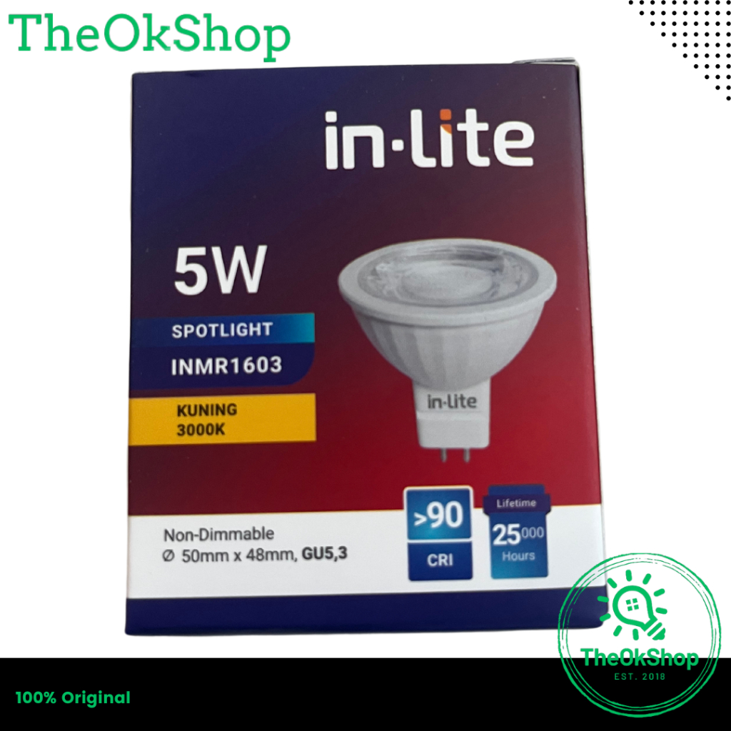 Jual Inlite MR16 5w 220V Lampu Halogen LED 5w 5 Watt Tusuk In-Lite In Lite | Shopee Indonesia