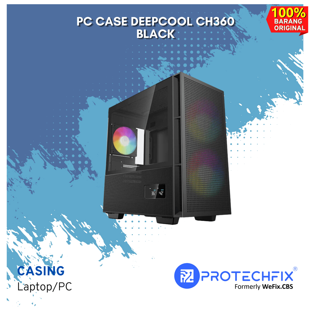 Jual Casing-PC Case DeepCool CH360 Black | Shopee Indonesia