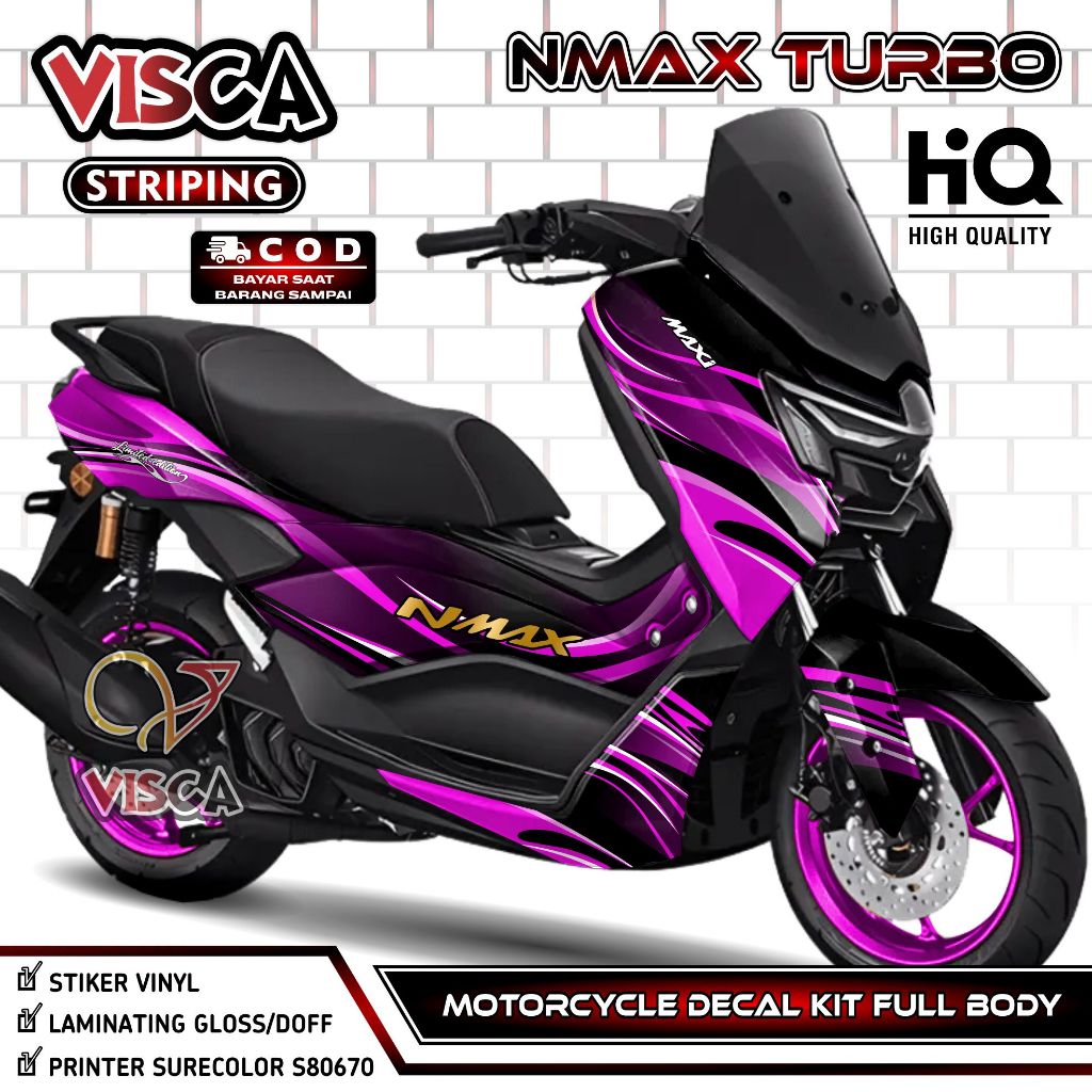Jual Decal NMAX Turbo Full Body - Stiker Motor NMAX Neo Fullbody ...