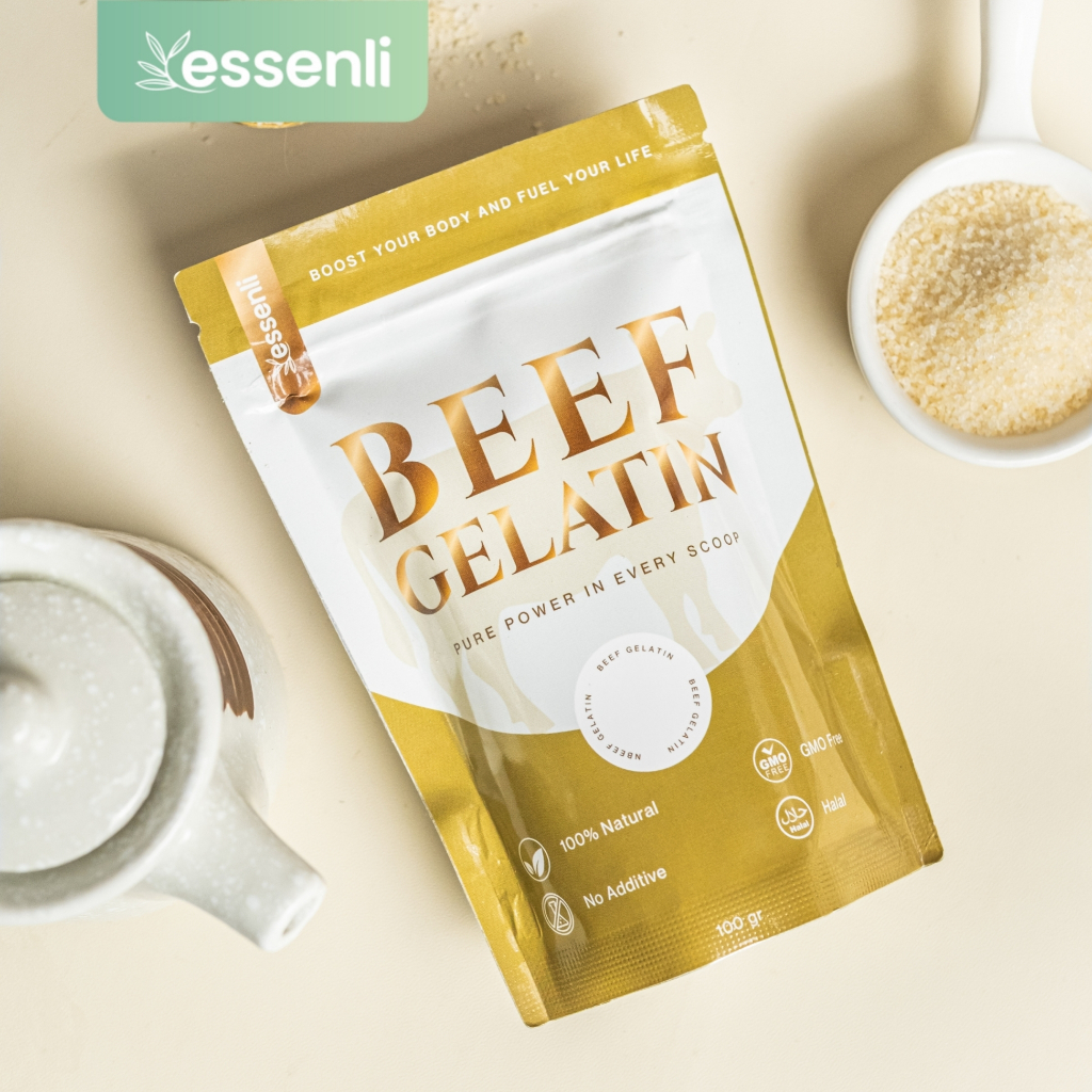 Jual ESSENLI Bubuk Gelatin Sapi Halal | Shopee Indonesia