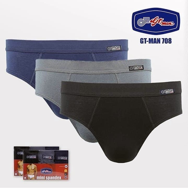 Jual CELANA DALAM PRIA GT-Man Mini Spandex 708 ( 3 PCS ) | Shopee Indonesia