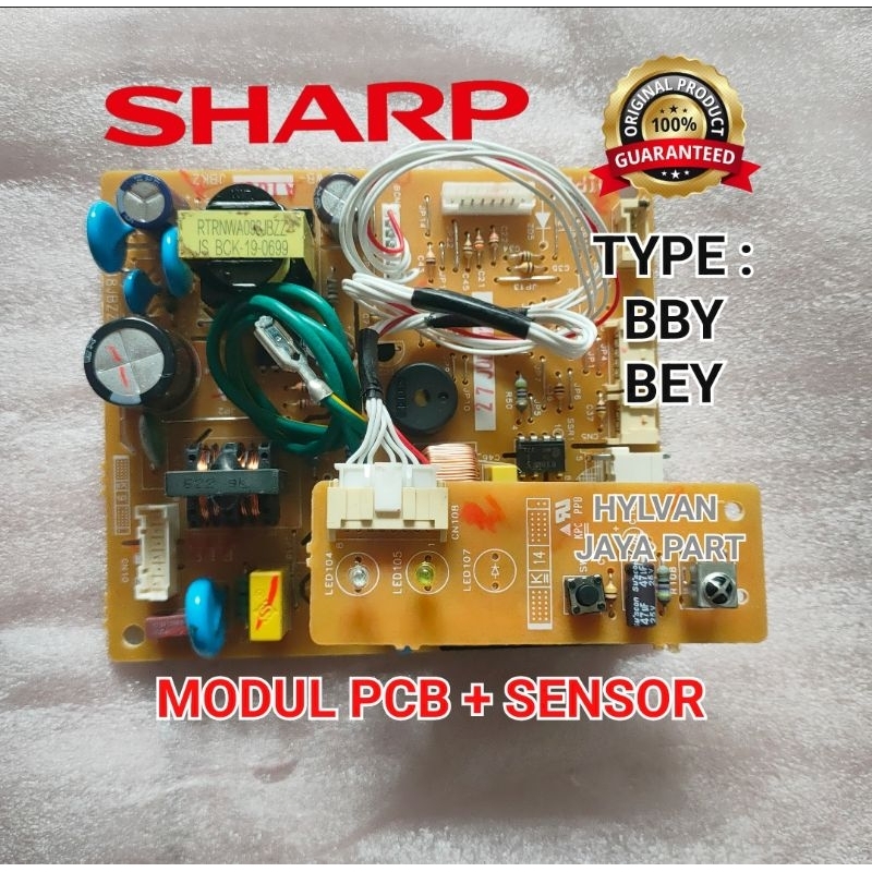 Jual MODUL PCB DAN SENSOR AC SHARP TYPE BEY BBY 1/2 - 1PK ORIGINAL ...