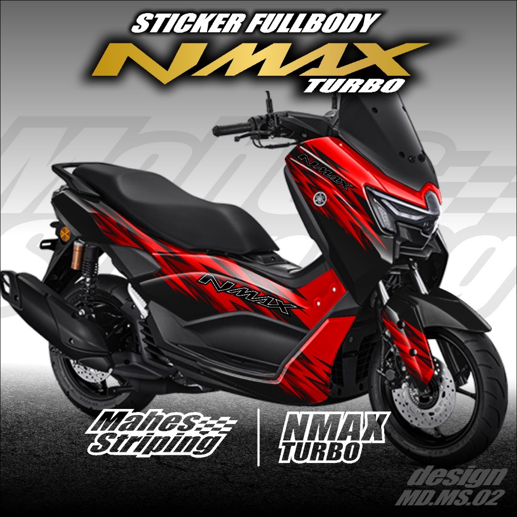 Jual (COD) Decal Sticker Yamaha NMAX TURBO - Stiker NMAX NEW 2024 Full ...