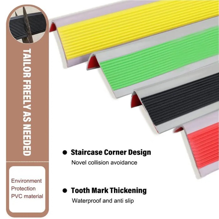 Jual Karet Pelindung Tepi Tangga Step Anti Slip Rubber Stair Edge ...