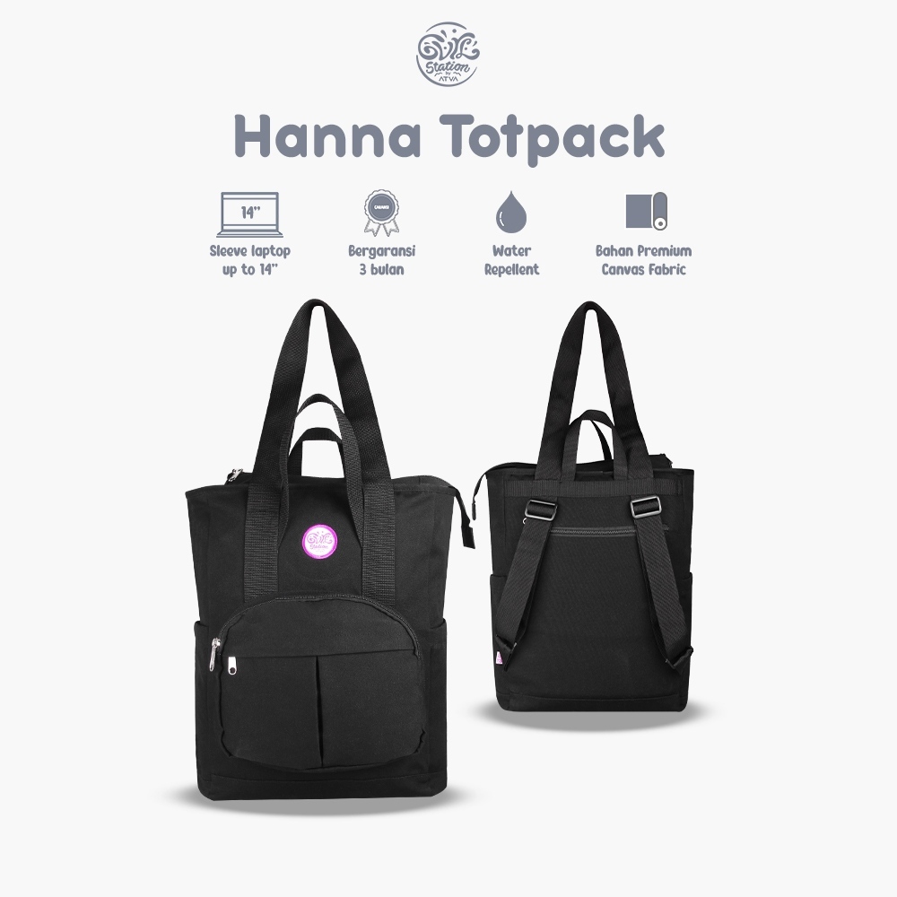 Jual Daily Backpack Tas Ransel Totebag Backpack Canvas Sekolah, kuliah ...