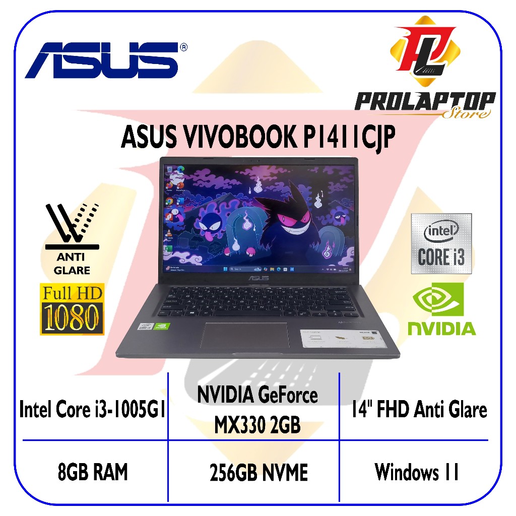Jual Asus VivoBook P1411CJP Intel Core i3-1005G1 NVIDIA MX330 RAM 8GB ...