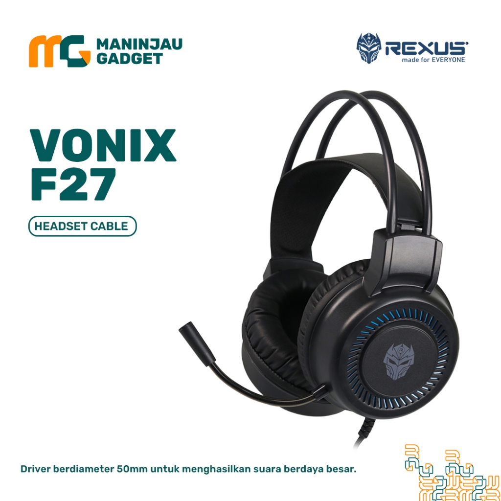 Jual REXUS Headset Gaming Vonix F27 | Shopee Indonesia