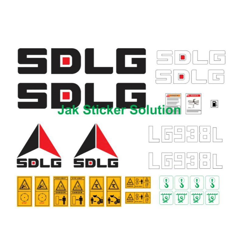 Jual Stiker SDLG LG938L Decal Sticker Wheel Loader SDLG | Shopee Indonesia