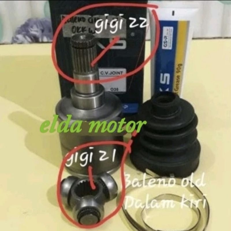 Jual CV Joint Dalam As Roda Depan Dalam Kiri Baleno Old Gen 1 Tahun 1997-2002 | Shopee Indonesia