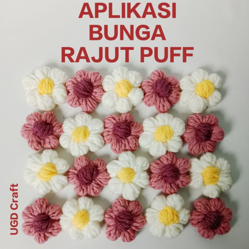 Jual Aplikasi Bunga Rajut Puff | Shopee Indonesia