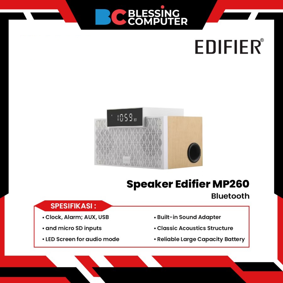 Jual Speaker Edifier MP260 Bluetooth - White Blanc | Shopee Indonesia