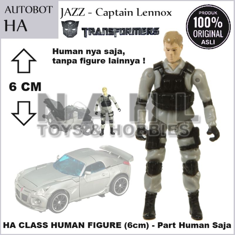 Jual Figure Captain Lennox - Lepasan Transformers Human Alliance Jazz ...