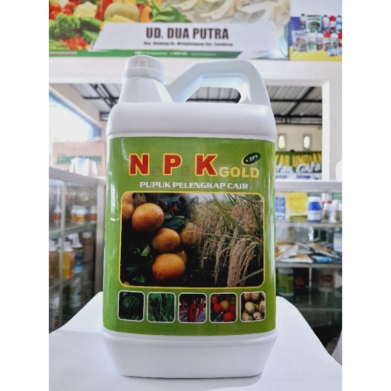 Jual Pupuk NPK GOLD Plus ZPT Pupuk Pelengkap Cair 5Liter | Shopee Indonesia