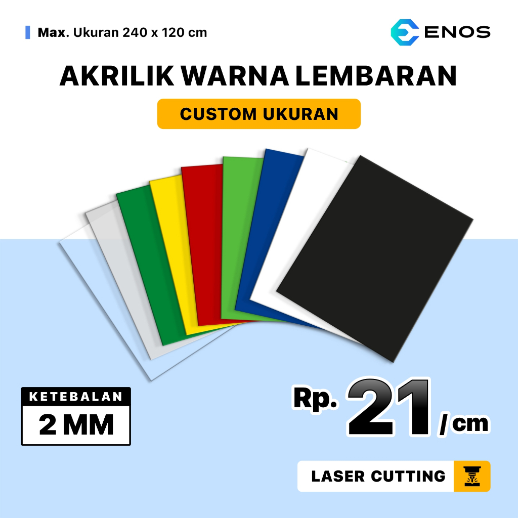 Jual Akrilik Lembaran / Akrilik Bening / Putih Susu / Hitam Glossy/ Acrylic Custom Potongan ...